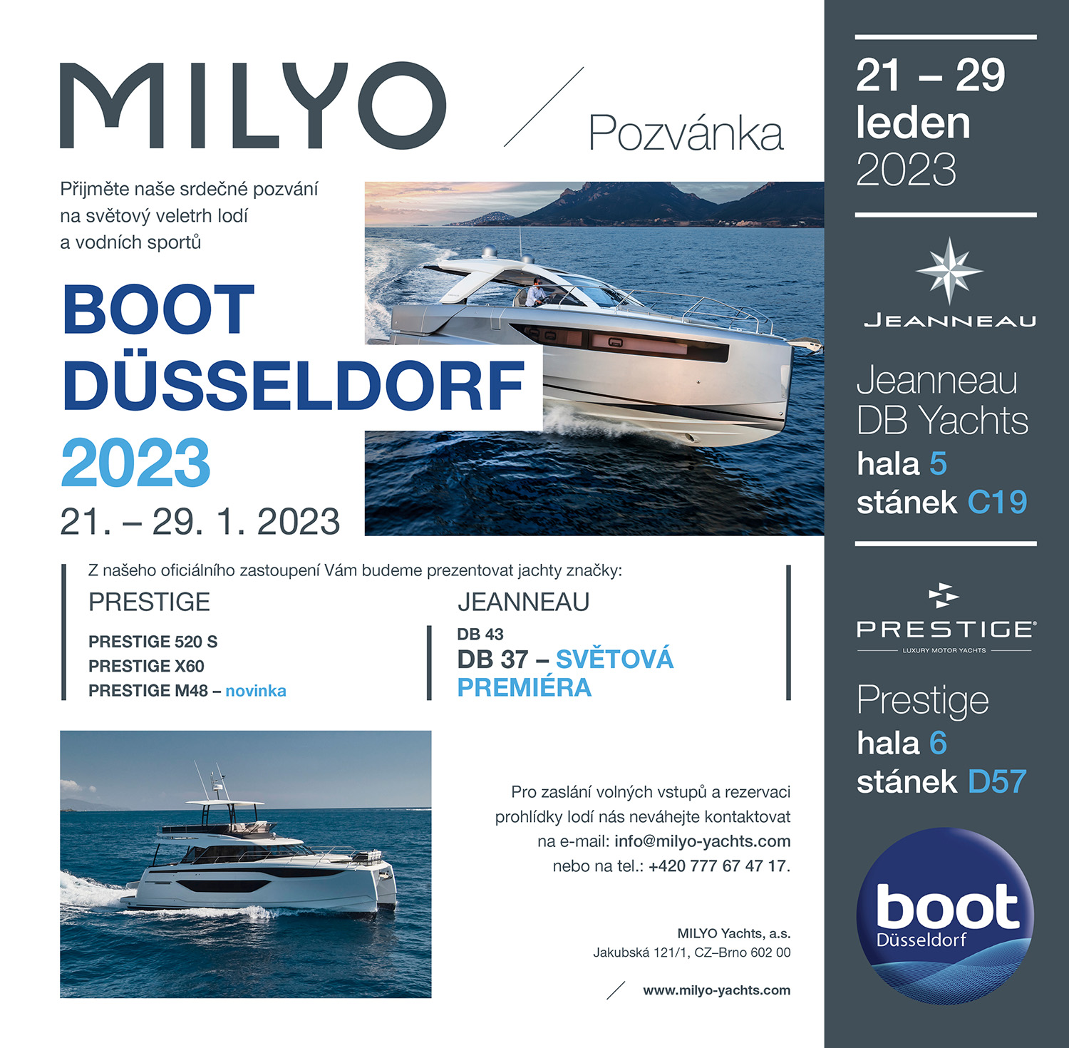 BOOT Düsseldorf 2023 | MILYO Yachts
